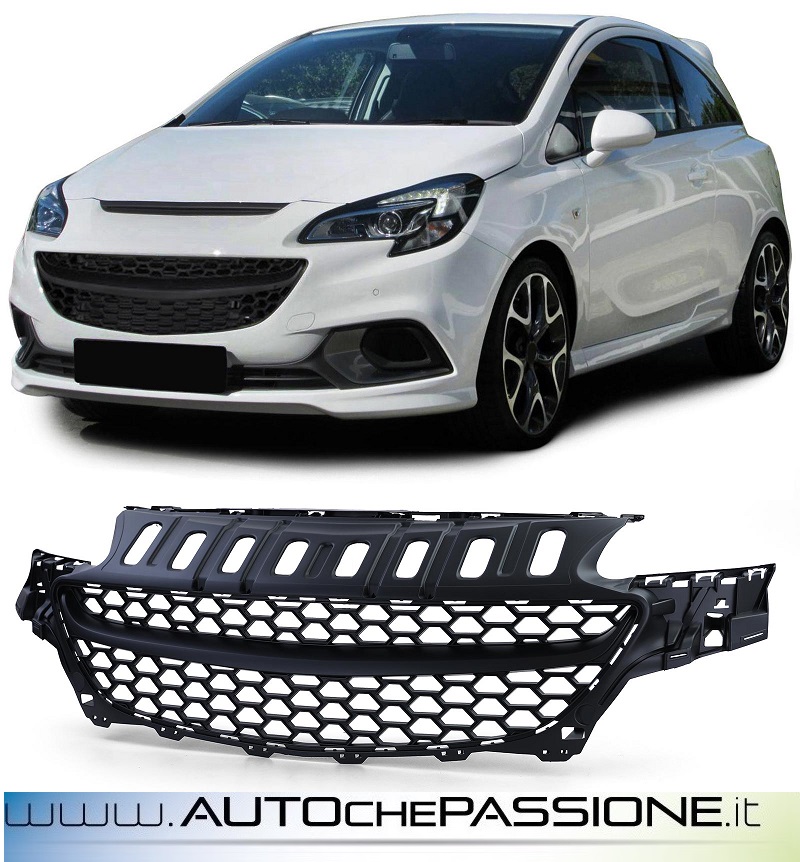 Griglia calandra no logo Opel Corsa E 2014 colore nero Cod. 33838 ...
