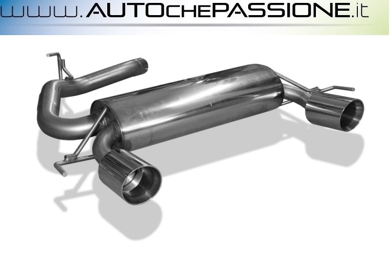 Scarico Sportivo FOX in acciaio per Opel Corsa D OPC NRB 2011 Cod. OP033123-293 | Autochepassione