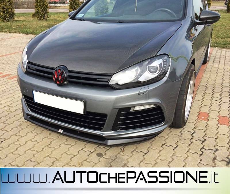 Splitter Spoiler anteriore per VW Golf VI R Cod. VW-GO-6-R-CUPRA-FD1G ...