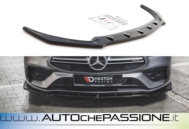 Splitter Spoiler anteriore V2 per Mercedes AMG CLA 35 Aero C118 2019 ...