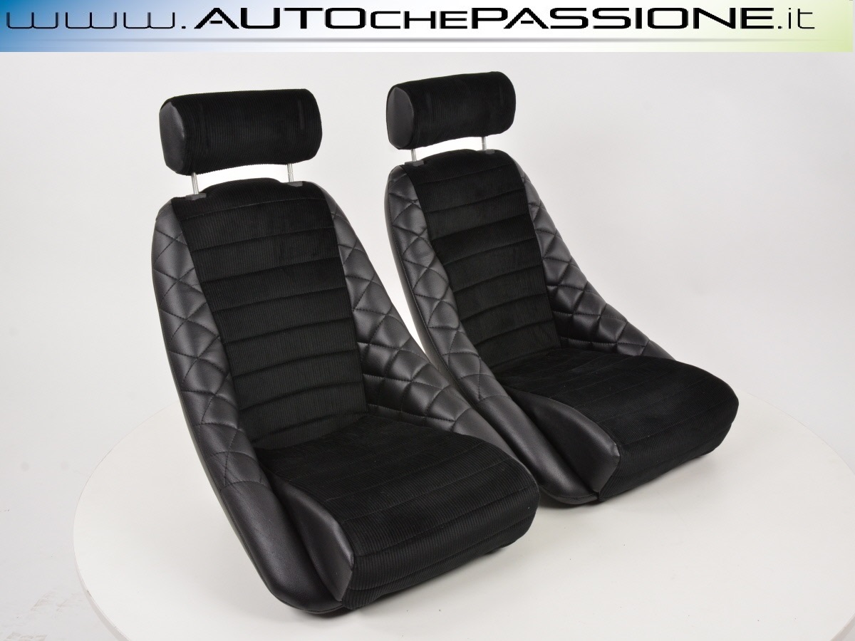 Coppia sedili sportivi universali Retro velluto Cod. FKRSE13073 ...
