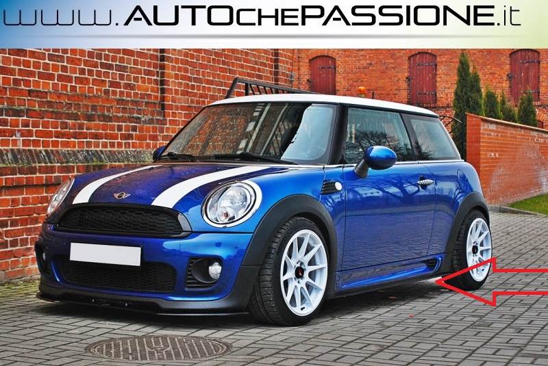 Coppia splitter minigonne per Mini Cooper S R56 2006 2013 Cod. MC-2-JCW ...