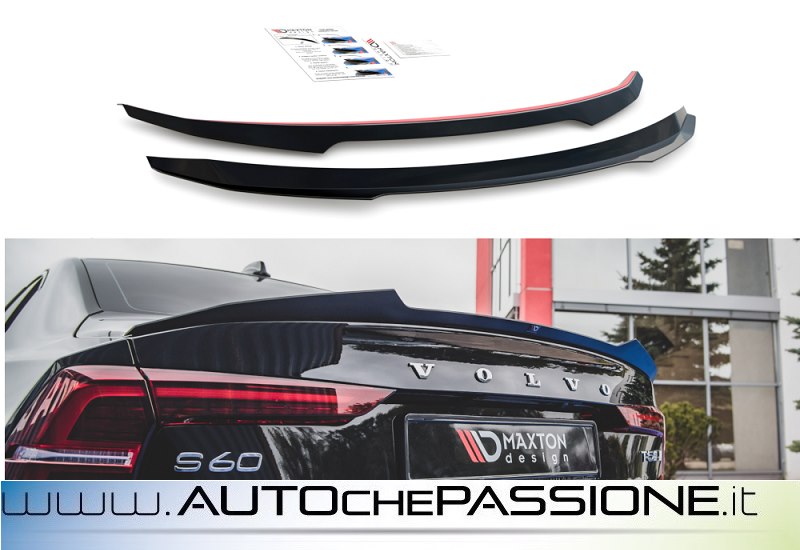 Spoiler per Volvo S60 Mk3 2018 Cod. VO-S60-3-RDE-CAP | Autochepassione